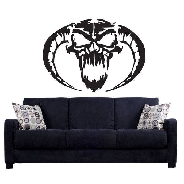 Devil Lucifer Demon Hell Horns Vinyl Sticker Wall Art - Bed Bath ...