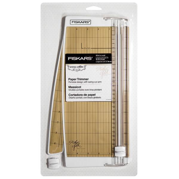Fiskars 12in Portable Paper Trimmer By Teresa CollinsStudio Gold - Bed ...