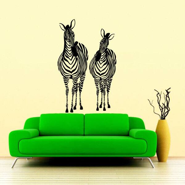 Zebra Africa Vinyl Sticker Wall Art - Bed Bath & Beyond - 10204710