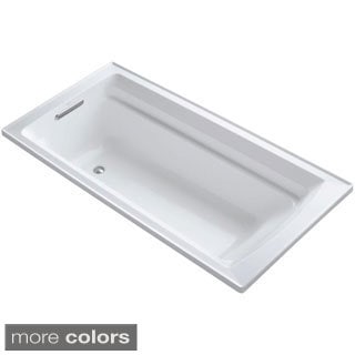 Kohler Archer 6-foot Acrylic Reversible Drain Soaking Tub - Bed Bath ...