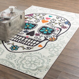 Mohawk Home Aurora Sugar Skull Rug (7'6 x 10) - Bed Bath & Beyond ...