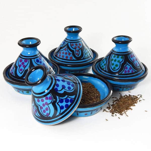 Mini Tagines (Set of 4) – Turqa Design, by Le Souk Ceramique - Bed Bath ...