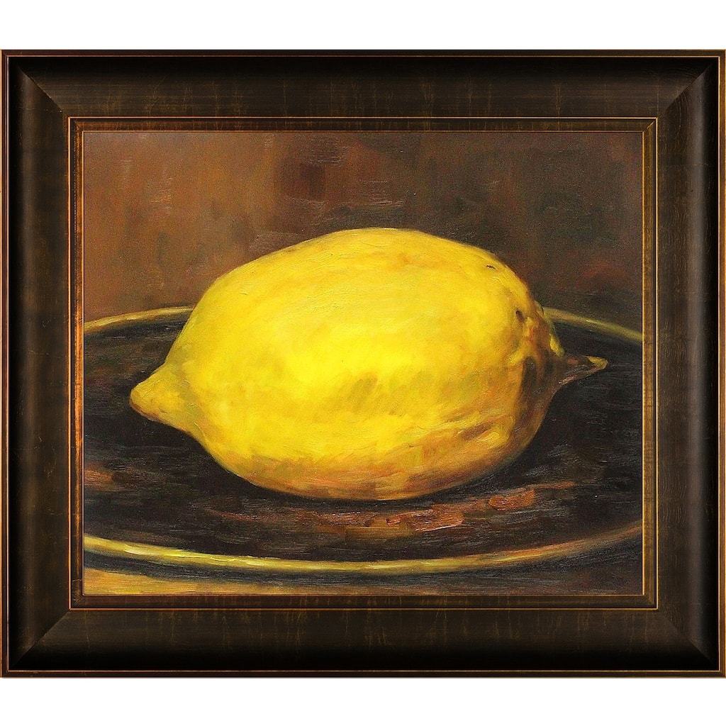 La Pastiche Edouard Manet 'The Lemon' Hand Painted Framed Canvas Art ...