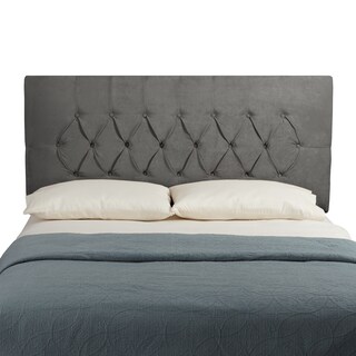 Humble + Haute Halifax King Velvet Grey Upholstered Headboard - Bed ...