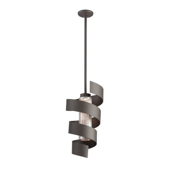Troy Lighting Vortex 1-light Large Pendant - bronze - Bed Bath & Beyond ...