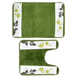 Flor Verde Bath and Contour Rug Set or Separates - Bed Bath & Beyond ...
