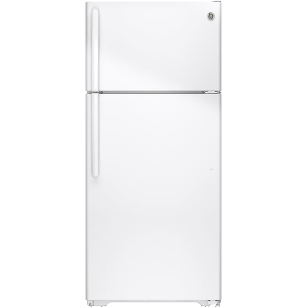 Shop GE Energy Star 15.5 Cubic Feet Top-freezer Refrigerator - Free ...