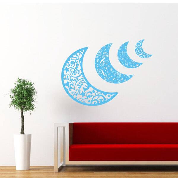 Half Moon Sky Vinyl Sticker Wall Art - Bed Bath & Beyond - 10282649