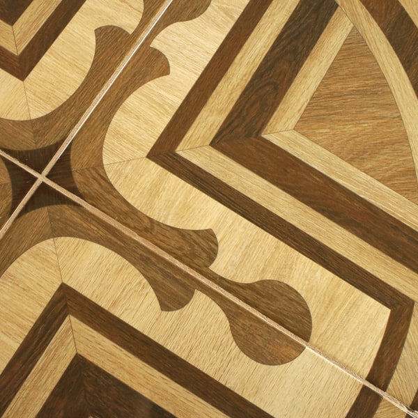 Merola Tile 17x17-inch Piedmont Brown Glossy Ceramic Floor and Wall ...
