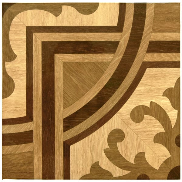 Merola Tile 17x17-inch Piedmont Brown Glossy Ceramic Floor and Wall ...