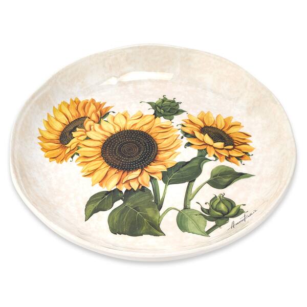 Lorren Home Trends Sunflower 13-inch Italian-made Rice Platter - Bed ...