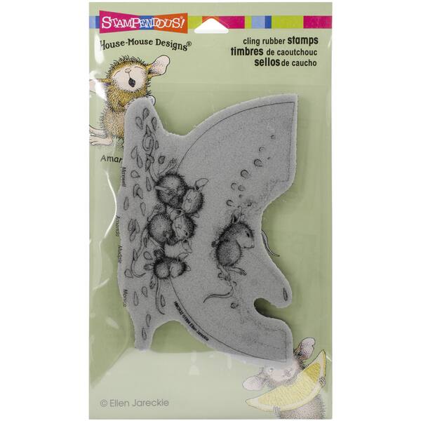 Stampendous House Mouse Cling Rubber Stamp 7.75inX4.5in Pkg Watermelon ...