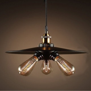 Shandi 3-light Black Adjustable Height 16-inch Edison Pendant - Bed ...