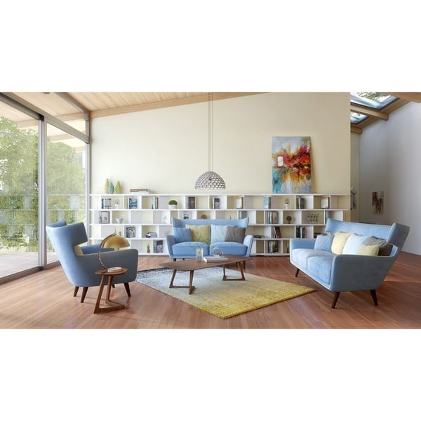 Modrest Jett Walnut End Table - On Sale - Bed Bath & Beyond - 10299530