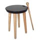 Shogun Round Shoe Stool with Shoe Horn - Overstock - 10309977