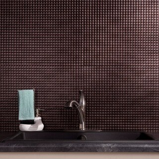 Fasade Square Smoked Pewter 15-square Foot Backsplash Kit - Bed Bath ...