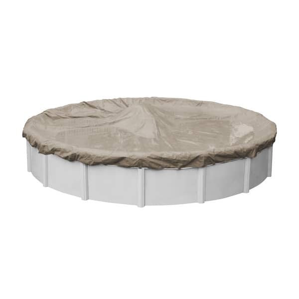 Pool Mate Sandstone Above Ground Winter Pool Cover for Round Pools ...