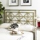 SAFAVIEH Lucina French Silver Metal Quatrefoil Headboard (Queen) - Bed ...