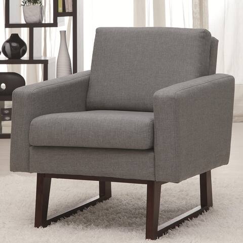 Soho Grey Modern Living Room Accent Chair - Overstock - 10335167