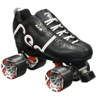 Labeda Voodoo U3 Quad Customized Black Roller Speed Skates with Black ...