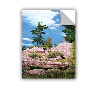 ArtAppealz Ken Kirsch 'Canoe Among Rocks' Removable Wall Art - Bed Bath ...