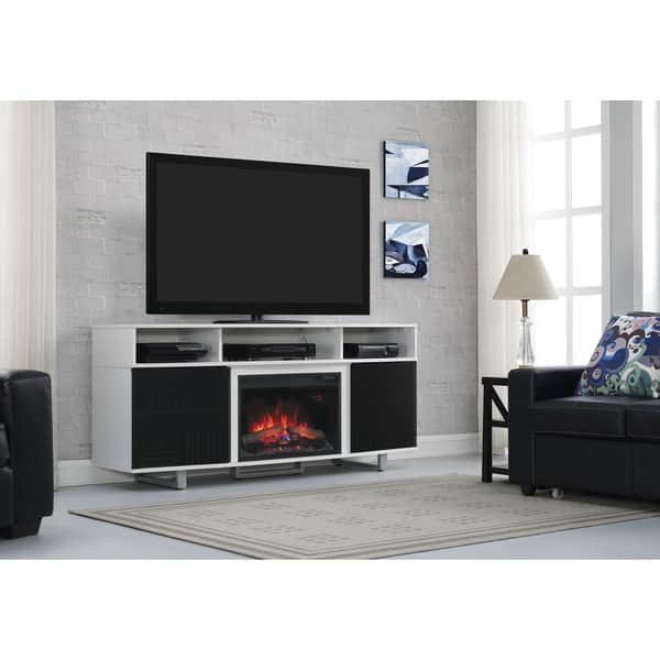 Enterprise 26-inch Classic Flame Indoor Fireplace Media Mantel in ...
