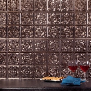Fasade Traditional Style #1 Brushed Nickel 15-square Foot Backsplash 15 ...