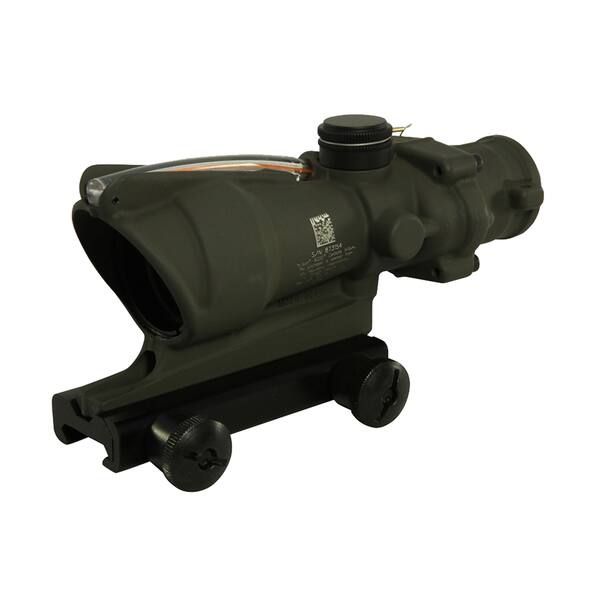 Trijicon ACOG 4x32 Dual Illuminated Red Chevron .223 Cerakote OD Green ...