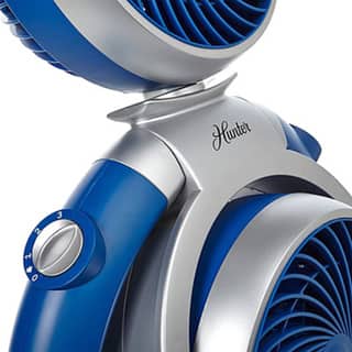 Hunter FSQQ Blue 3-speed Adjustable Dual Fan - Bed Bath & Beyond - 10364951