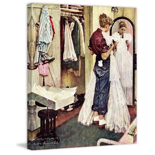 Marmont Hill - "Prom Dress" by Norman Rockwell Painting Print on Canvas ...