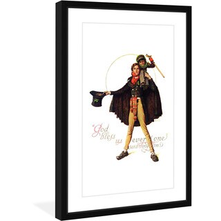 Norman Rockwell 'Tiny Tim' Marmont Hill Framed Art Print - Multi-Color ...