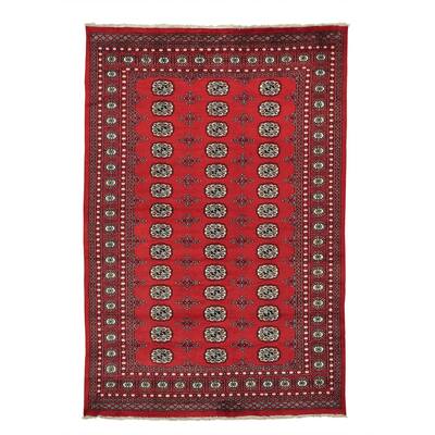 Handmade Red Bokara Wool Oriental Rug - Overstock - 10378744