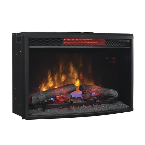 ClassicFlame 25II310GRA 25-inch Curved Infrared Quartz Fireplace Insert ...