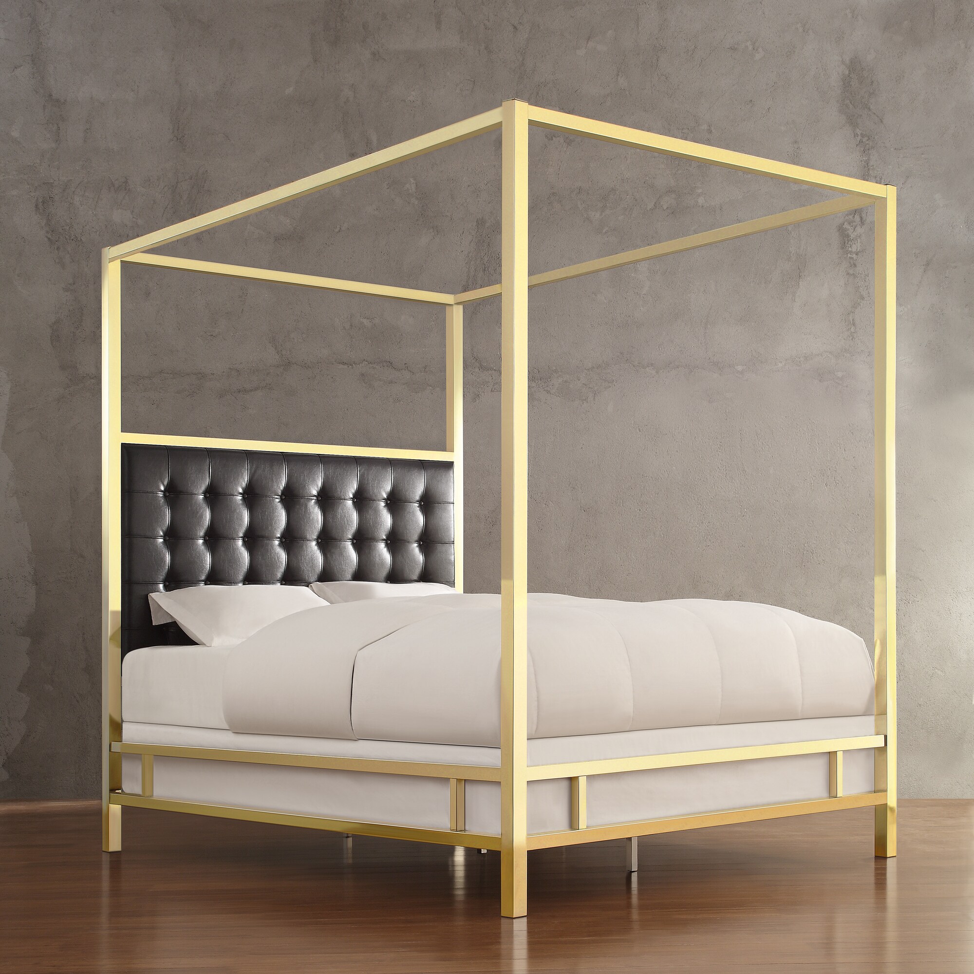 Gold four poster bed frame store