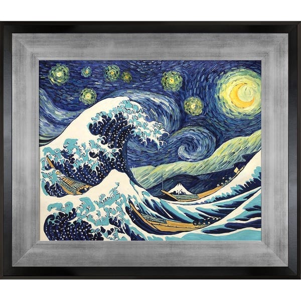 Vincent Van Gogh 'Starry Night Wave Collage' (Artist Interpretation ...