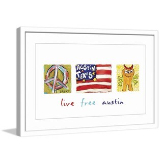Marmont Hill - "Live Free Austin" by Tori Campisi Painting Print in ...