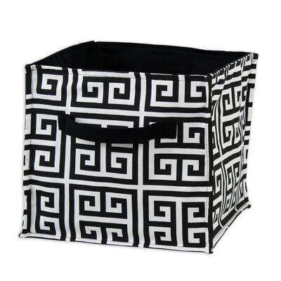 Towers Black Soft Sided Storage Container with Black Canvas Handle ...