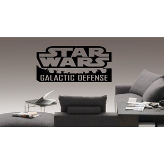 Galactic Defence Star Wars Logo Emblem Vinyl Sticker Wall Art - Bed ...