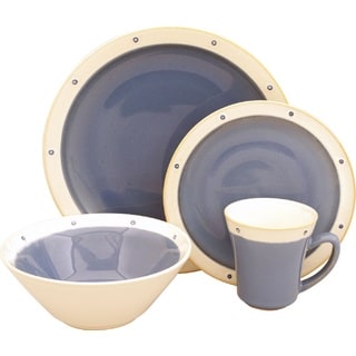 Sango Newport Blue 16-piece Dinnerware Set - Bed Bath & Beyond - 10427679