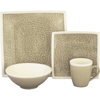 Sango Vega Taupe 16-piece Dinnerware Set - Bed Bath & Beyond - 10427774