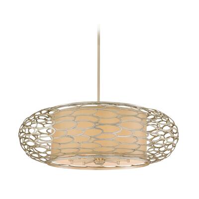Corbett Lighting Cesto 10-light Silver Pendant - Champagne - Overstock ...