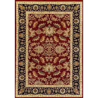 Renaissance Red Traditional Border Area Rug - Bed Bath & Beyond - 10459619