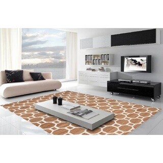 Hand-Woven Jeanne Geometric Pattern Jute Area Rug - Bed Bath & Beyond ...