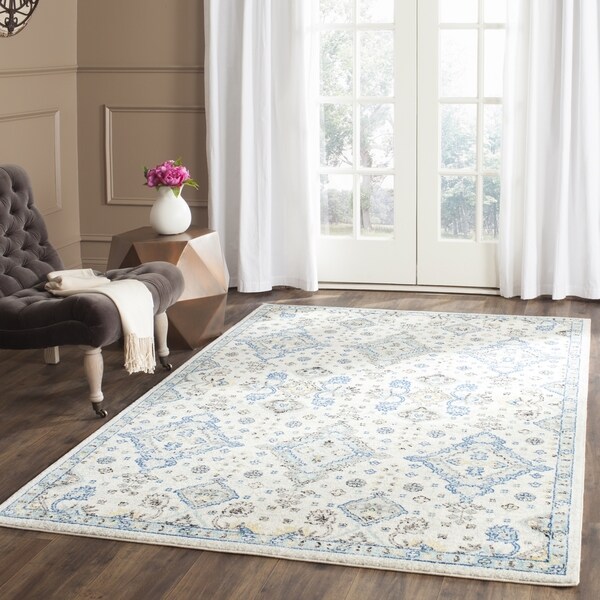 Shop Safavieh Evoke Vintage Ivory / Light Blue Distressed Rug - 10' x ...