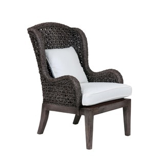 Rainier Rustic Smokey Grey Accent Chair by East at Main - Bed Bath ...