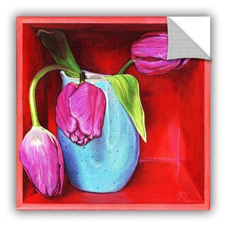 ArtAppealz Paige Wallis 'A Trio Of Tulips' Removable Wall Art - Bed ...