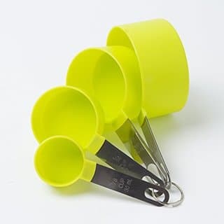Cook's Corner 8 Piece Lime Green Stainless Steel Measuring Cup and ...