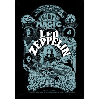 Led Zeppelin Wembley Poster (24-inch x 36-inch) with Contemporary ...