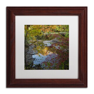 Kurt Shaffer 'Why I Love Autumn 3' White Matte, Wood Framed Wall Art ...