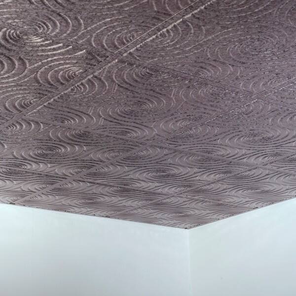 Fasade Typhoon Galvanized Steel 2' x 2' Lay-in Ceiling Tile - Bed Bath ...